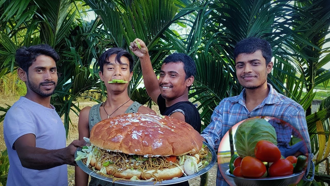 One Floor Biggest Burger || The biggest burger in the world making By ...