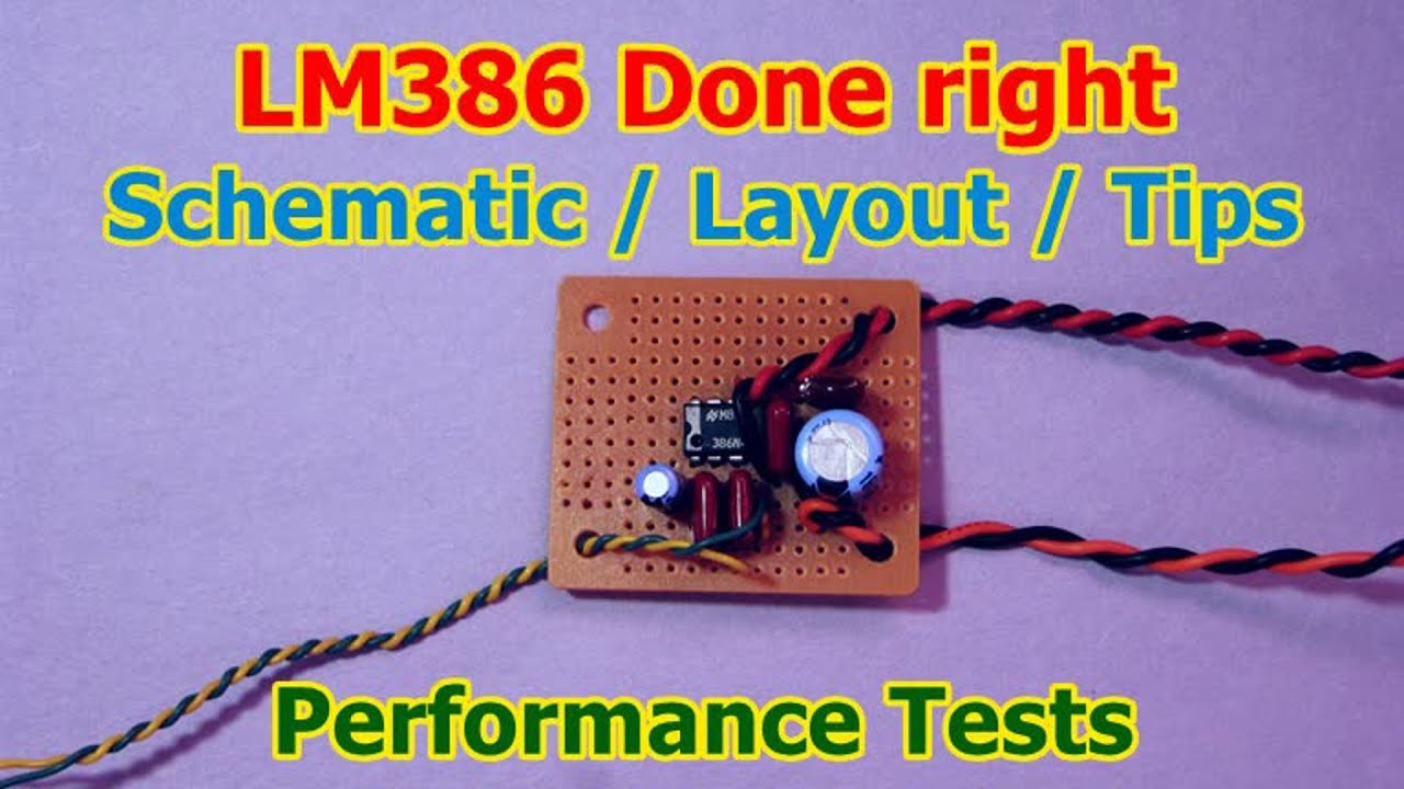 Make the PERFECT LM386 audio amplifier? - YouTube