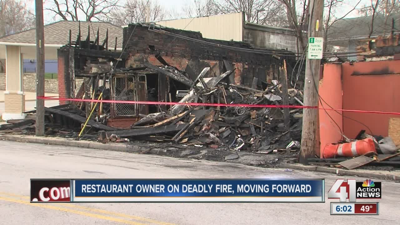 Restaurant owner talks about fire, moving forward - YouTube