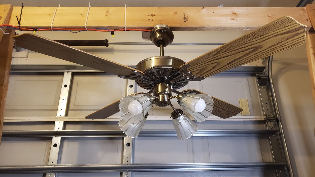 52" AB TAT Deluxe Ceiling Fan | With Light Kit - YouTube