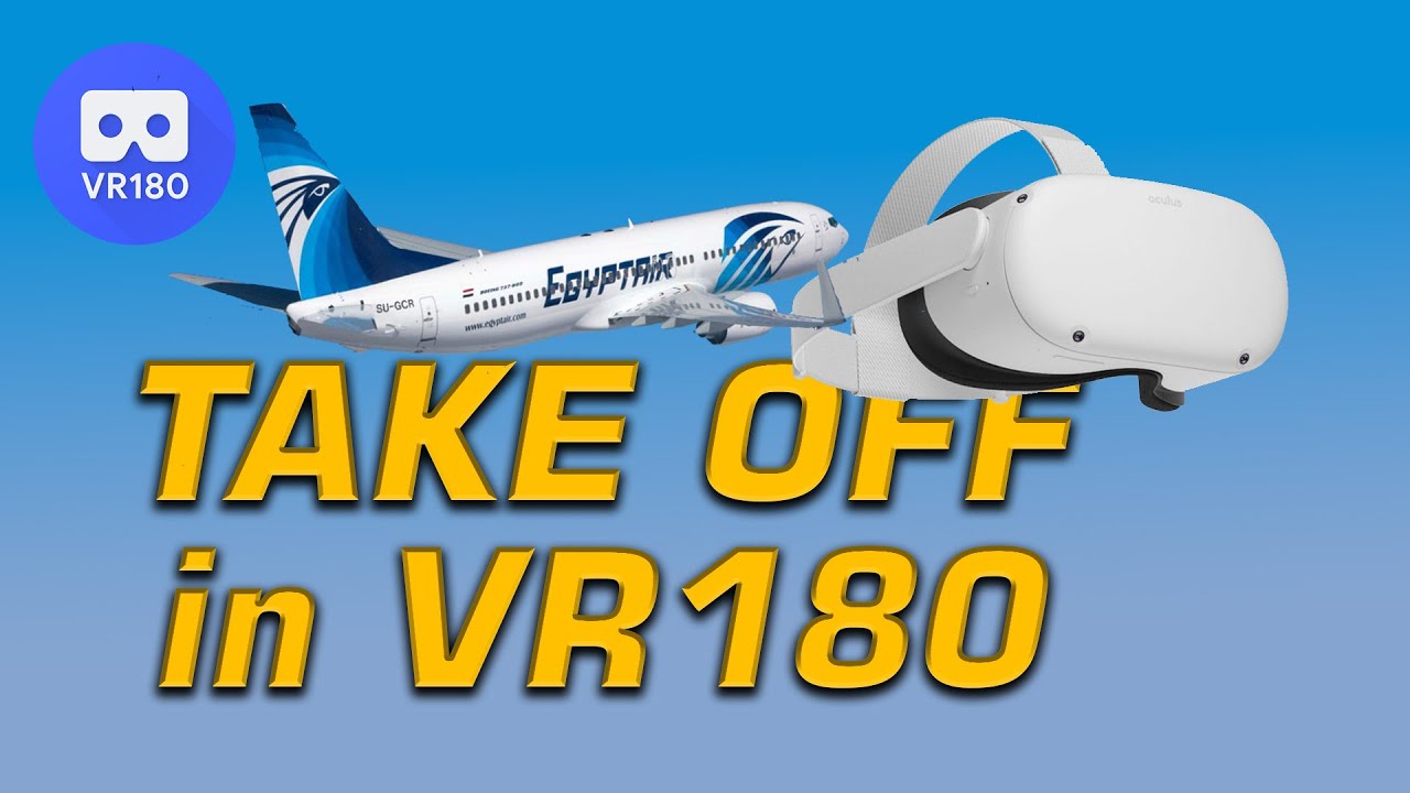 Take off from Sharm el Sheik VR180 - YouTube