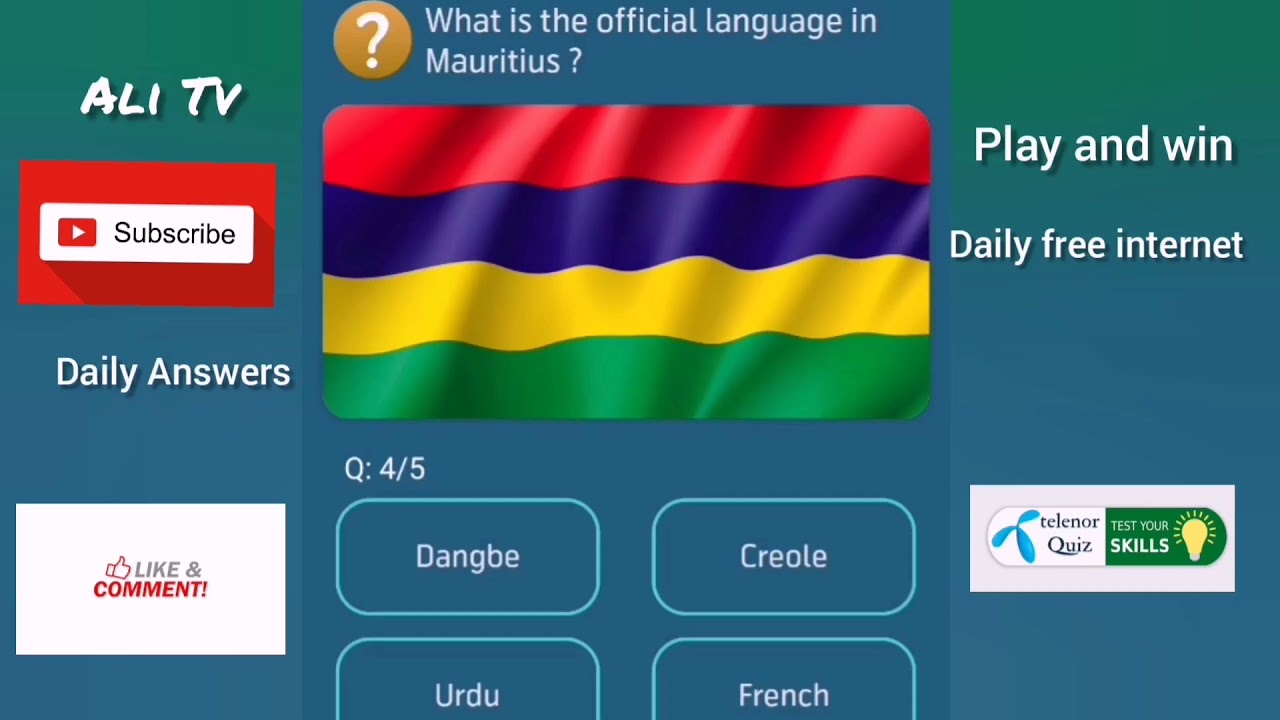 what is the Official language in Mauritius - YouTube