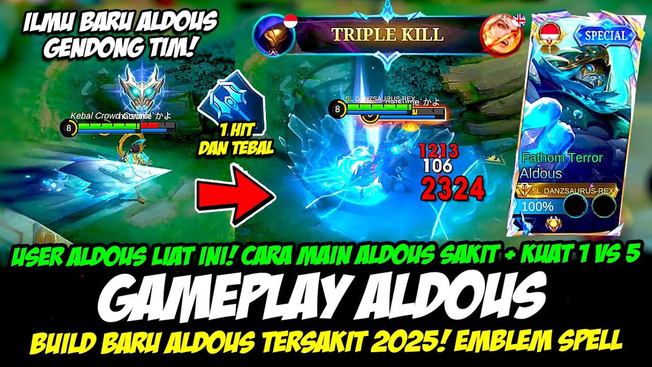 ALDOUS BUILD BARU CARA MAIN ALDOUS SAKIT + KUAT ITEM ALDOUS TERSAKIT ...
