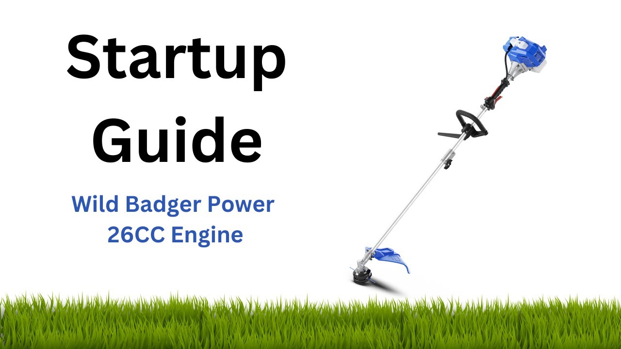 26cc Gas String Trimmer Startup Guide | Wild Badger Power - YouTube