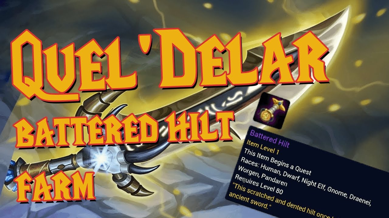 Battered Hilt | Quel'Delar | Pit Of Saron Farm ( IN UNDER 3 MINS ...