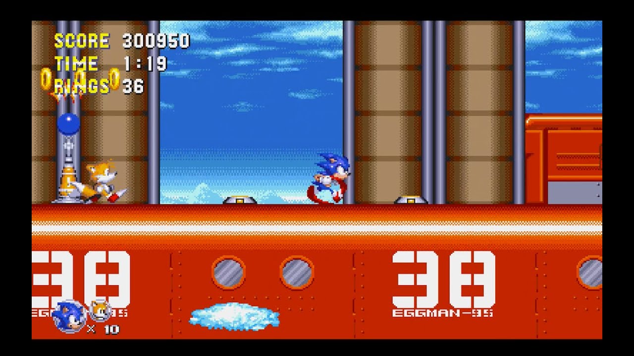 Sonic Triple Trouble "16-Bit": Egg Zeppelin Zone (Sonic & Tails) [1080 ...