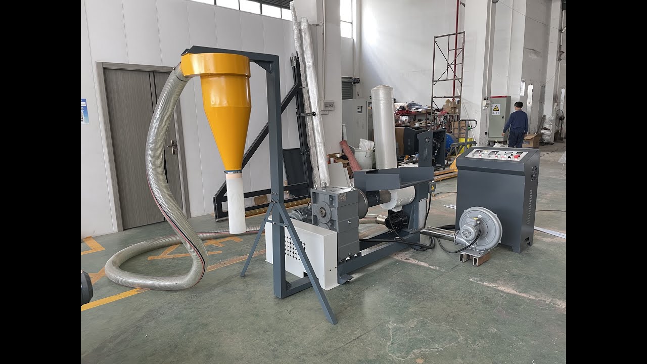 KINGPLAST - 80-100KG Low temp Mini Granulator Pelletizer - YouTube