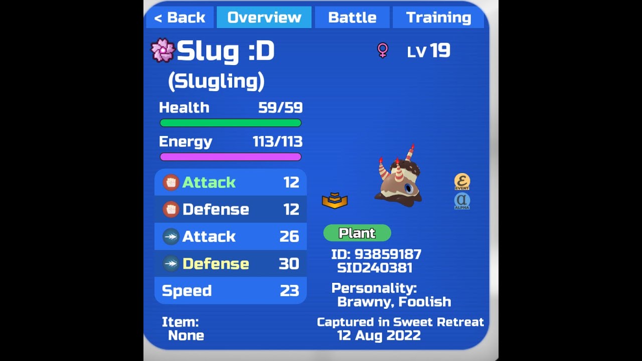 Loomian Legacy Rare Finds: 3rd Gcake Slugling! :OOOO - YouTube