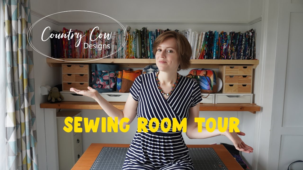 My New Sewing Room + Future Plans - Country Cow Designs - YouTube