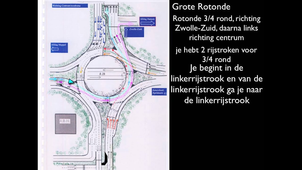 Grote Rotonde 3/4 daarna links richting Centrum - YouTube