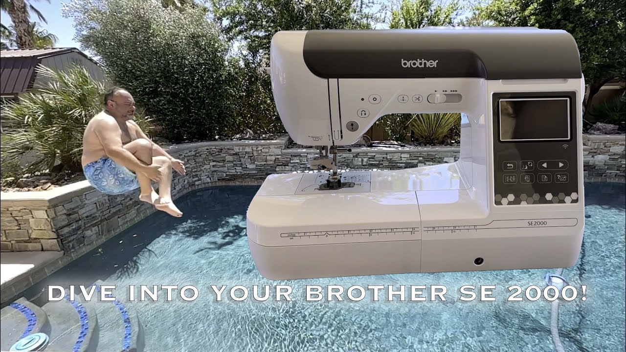 Brother SE 2000 Bobbin Winding & Threading - YouTube