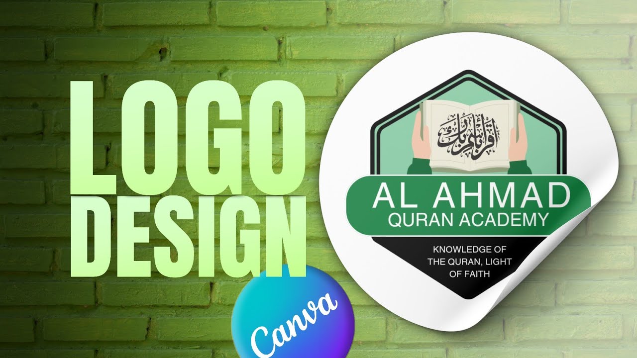 How To Create A Online Quran Academy Logo In Canva ️#canva #logo - YouTube