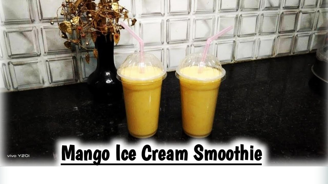 Quick & Easy Mango Ice Cream Shake | Refreshing Milkshakes | 1 Minute ...