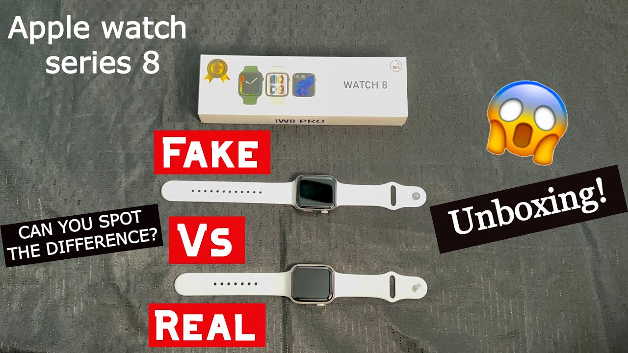 Can you tell the difference between the real vs fake! (Apple watch ...