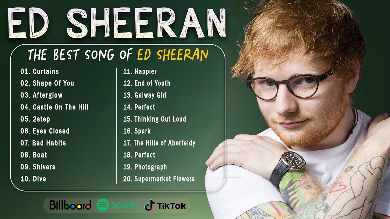 Ed Sheeran Greatest Hits Full Album 2023 - The Best of Ed Sheeran ...