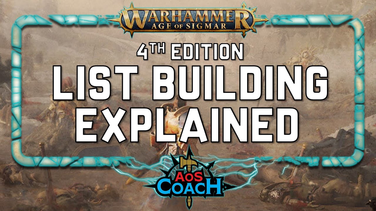 AoS4 Army Construction | AoS 4e - YouTube