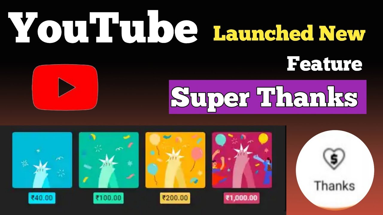 Youtube New Update 2021 | Youtube Launched Super Thanks Feature #short ...