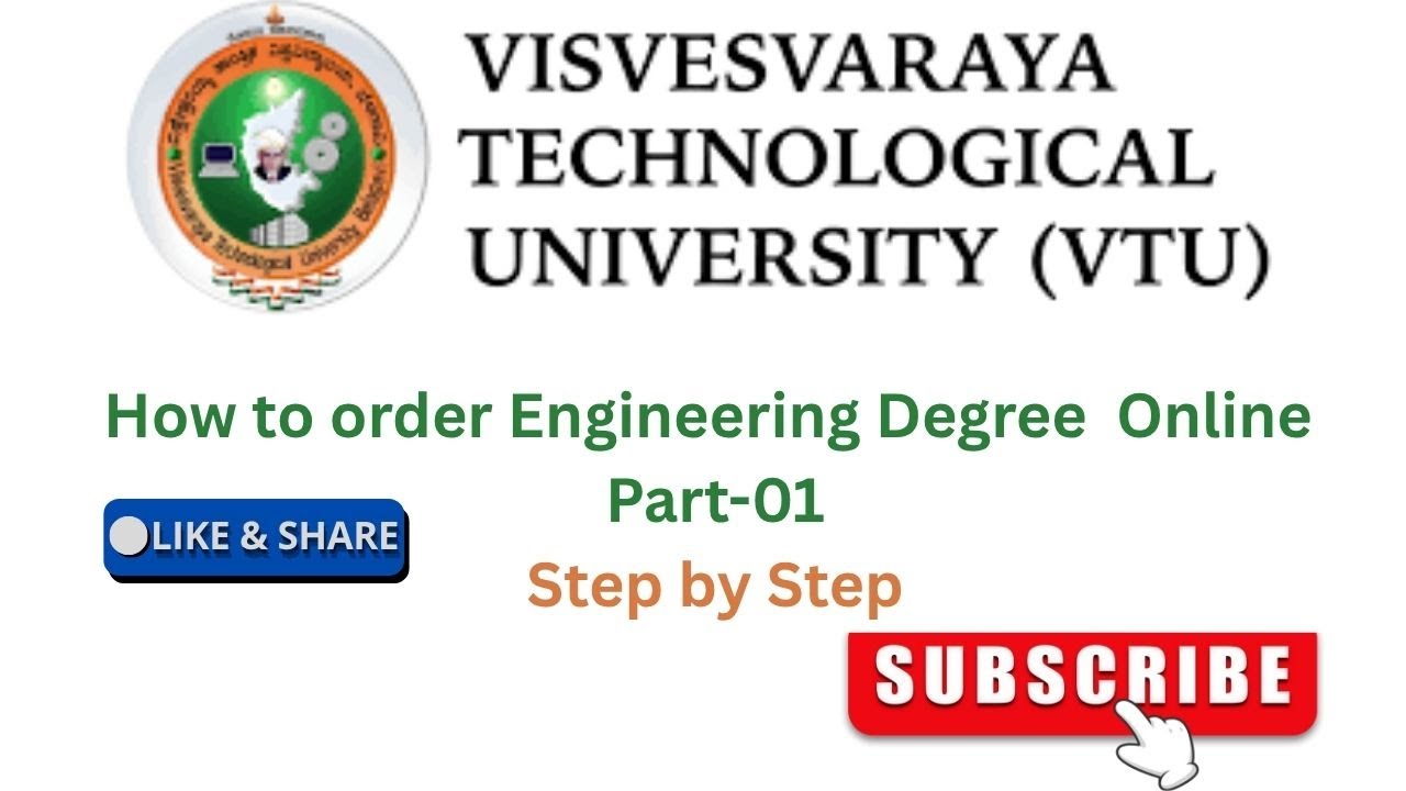 How to Order VTU Degree from Website | VTU degree certificate online ...