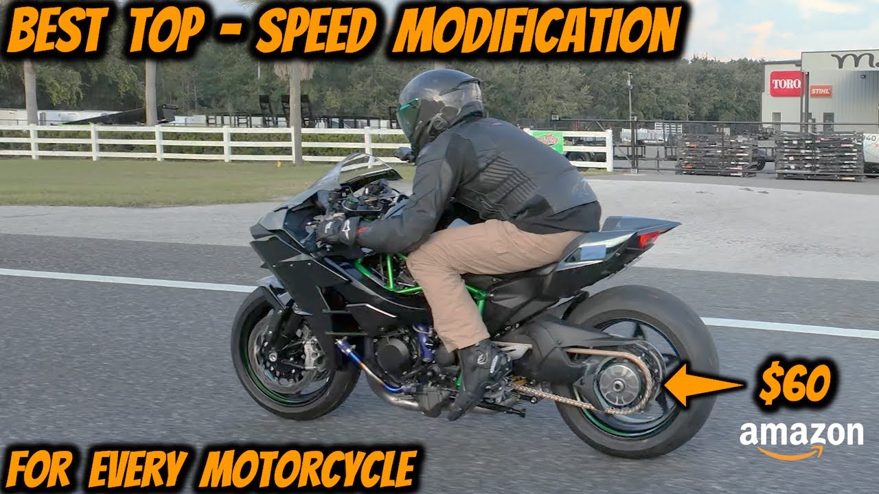 Best Modification to Make Any Motorcycle Faster | Top Speed Run - YouTube
