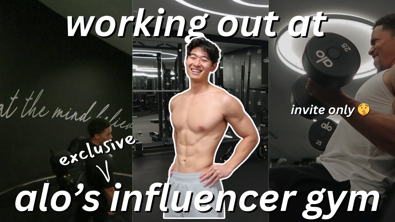 I Work Out At Alo's EXCLUSIVE INFLUENCER GYM (complete arm workout ...