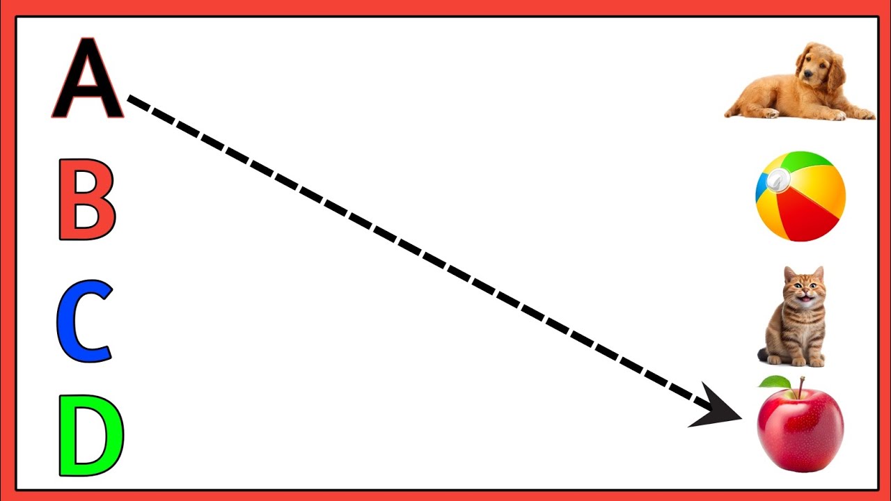 Learn the Alphabet | Match the Letters with Pictures | Lkg Ukg Class ...