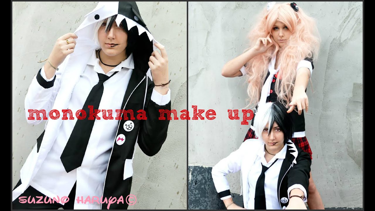 make up monokuma to danganronpa (/*^*)/ - YouTube