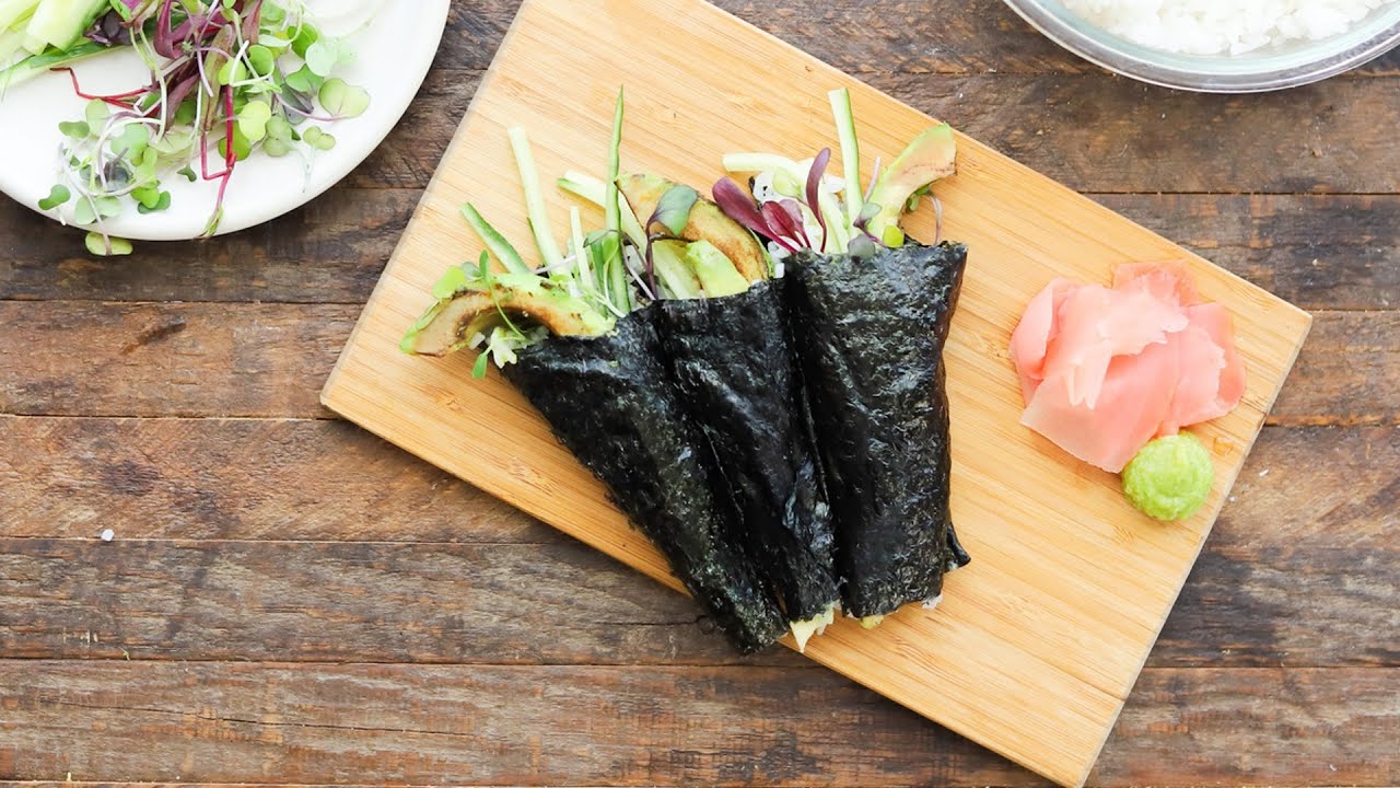 Charred Avocado Hand Rolls Recipe - YouTube