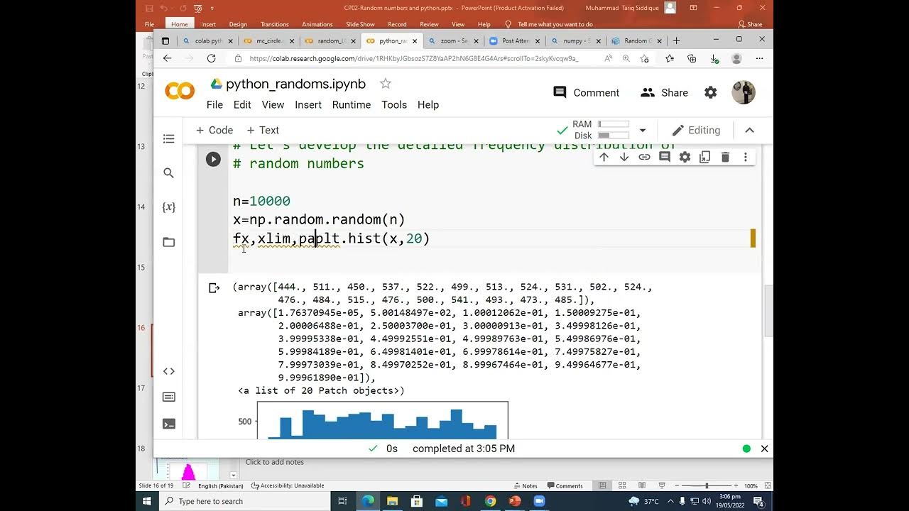 Generate histogram plot in python - YouTube