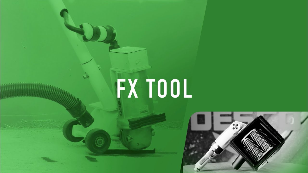 Desco FX Tool Demo - Hand-held AND Stand-Up Scarifier - YouTube