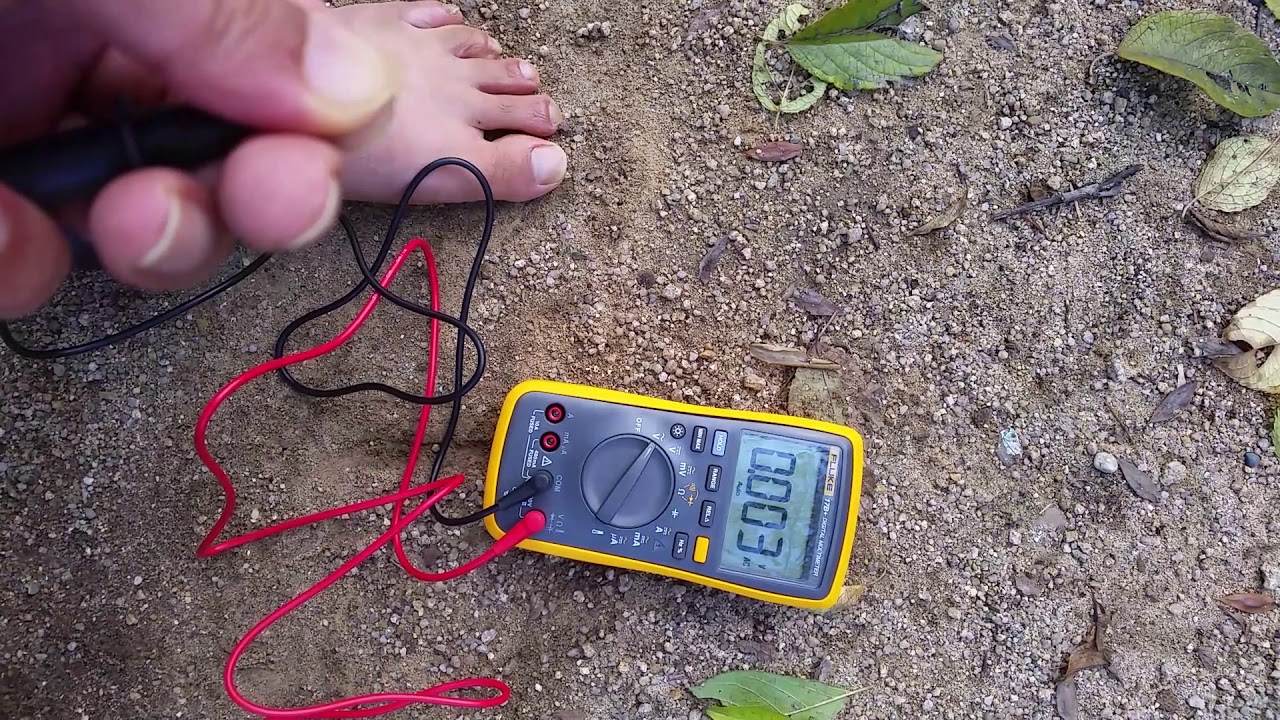 earting (grounding) test 어싱 땅, 콘크리트 전위 테스트 #어싱 #earthing - YouTube