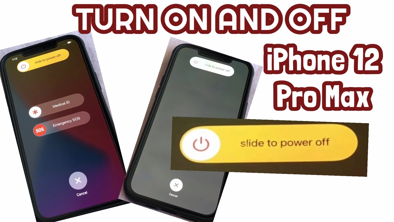 How to TURN ON / OFF iPhone 12 Pro Max - YouTube