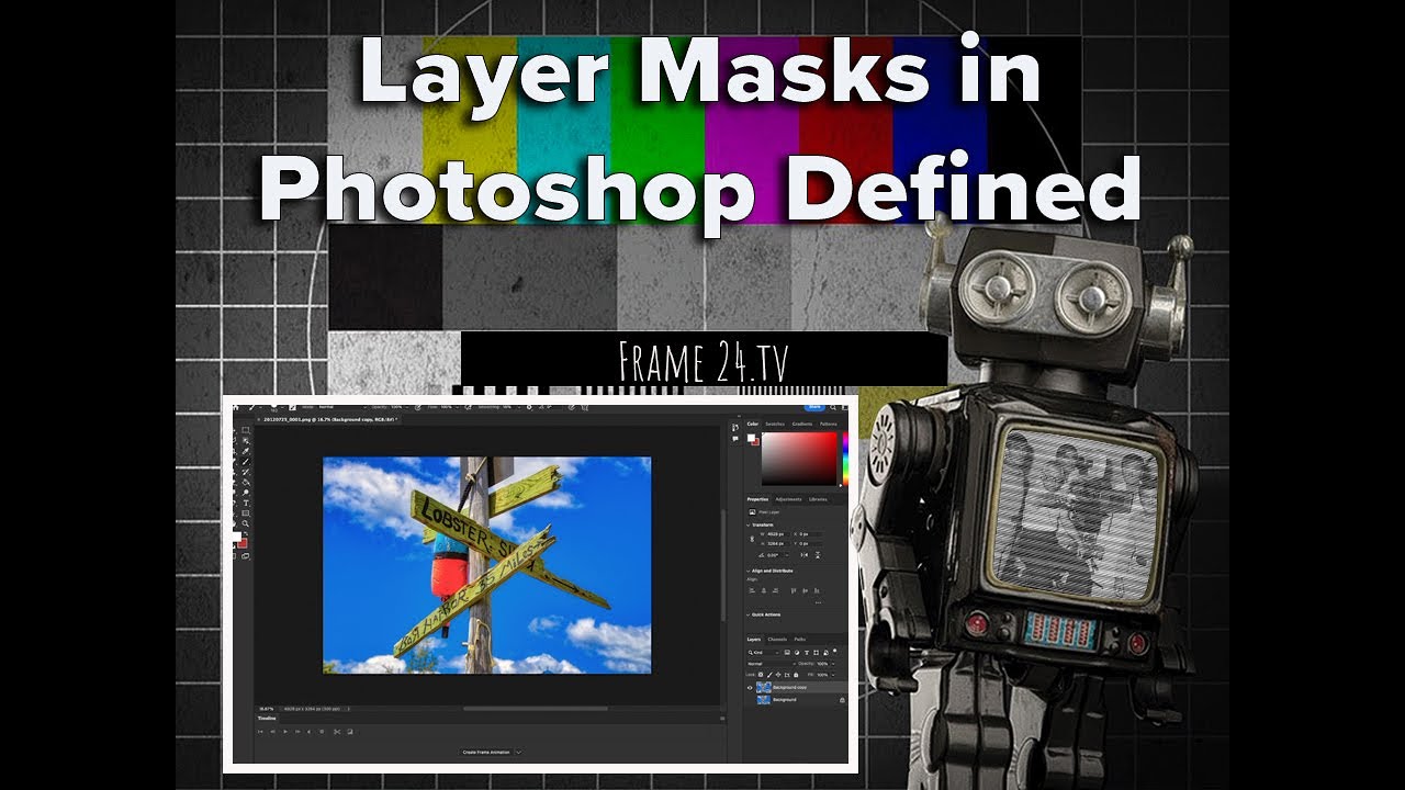 Layer Masks In Photoshop Defined - YouTube