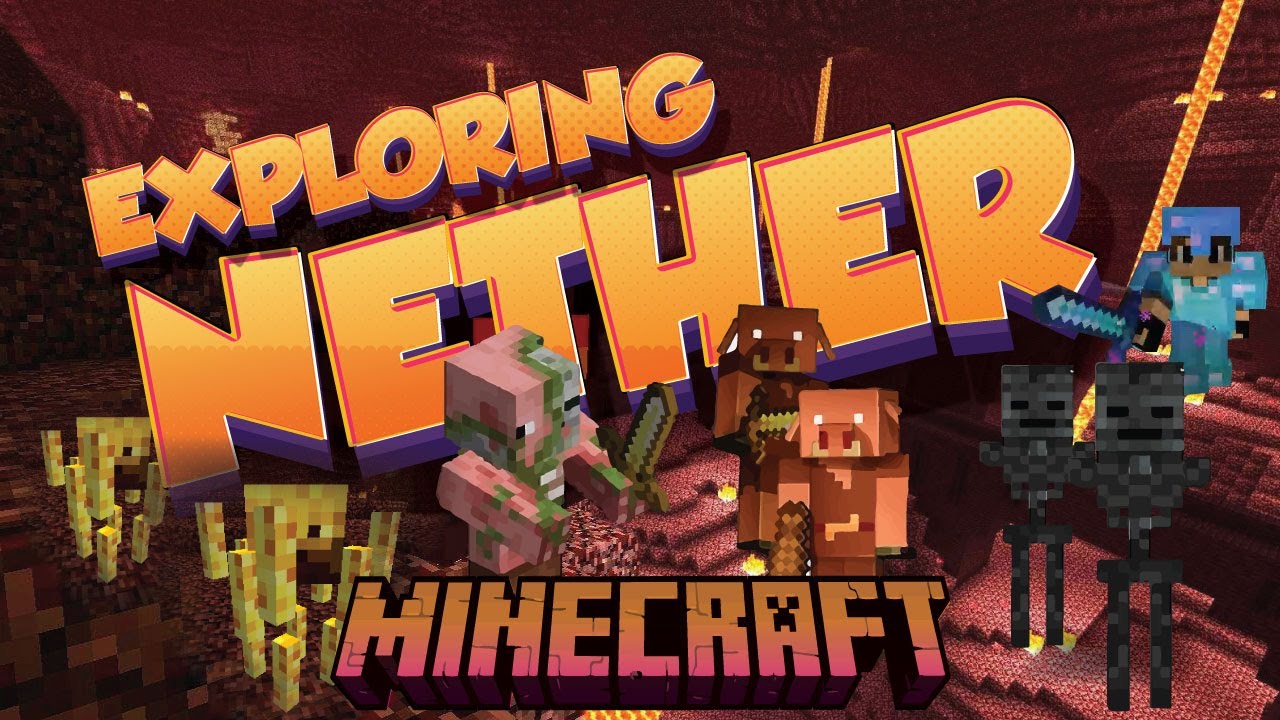 Exploring Nether in Minecraft | Found Nether Fortress | Fight with ...