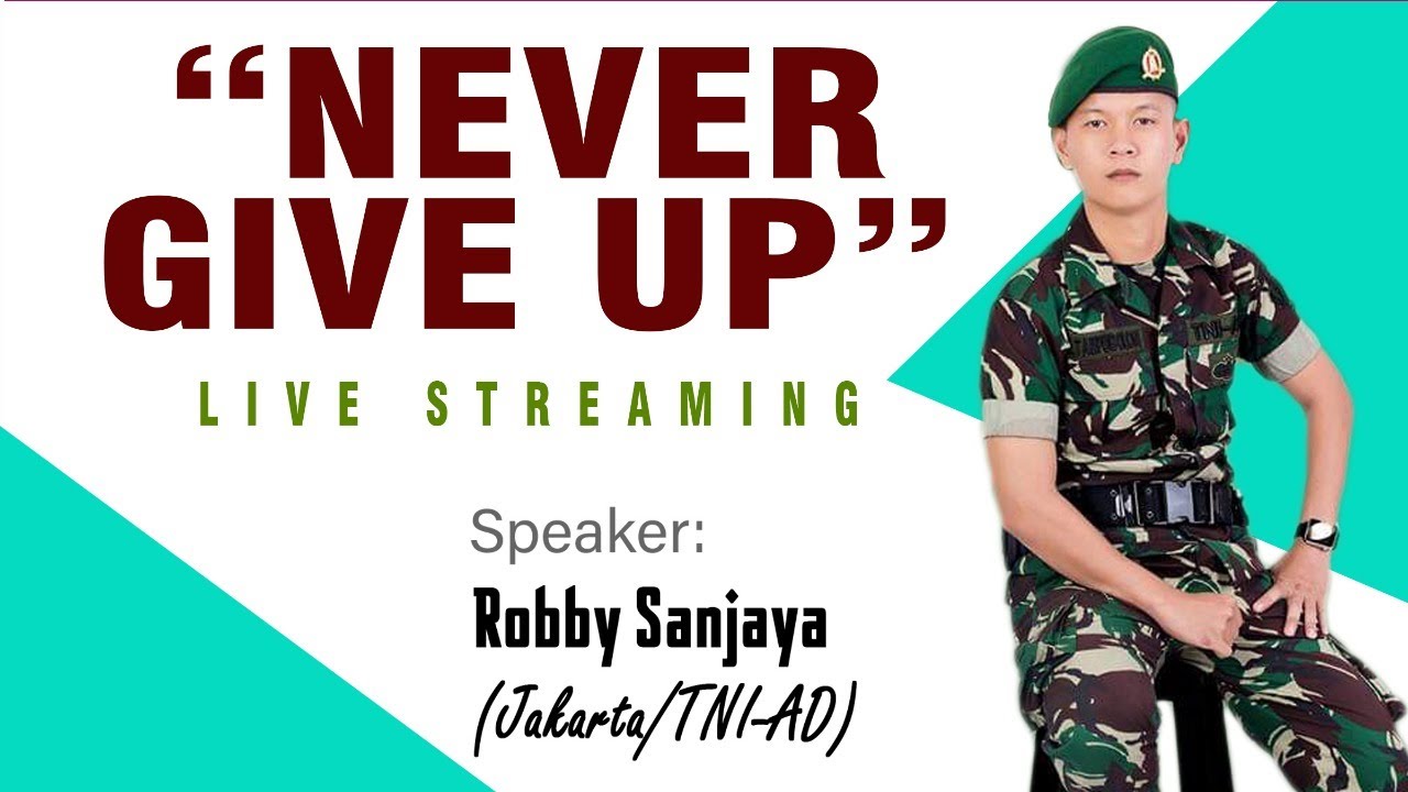 Robby Sanjaya - NEVER GIVE UP - YouTube