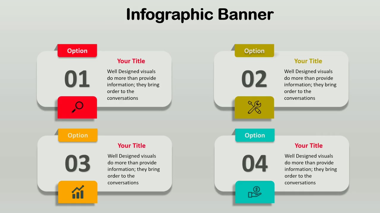 How To Create An Infographic In MS Powerpoint - Banner - YouTube