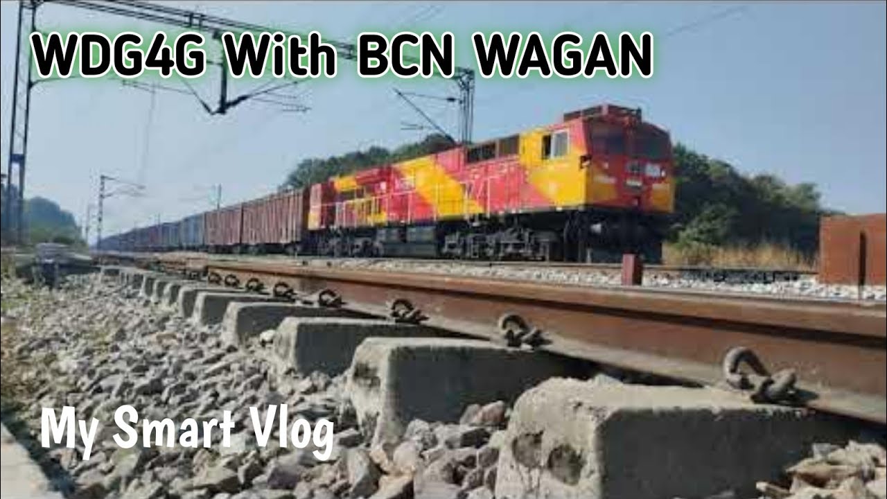 WDG4G with Loaded BCN Wagan |Indian Railways Freight Train | Mission ...