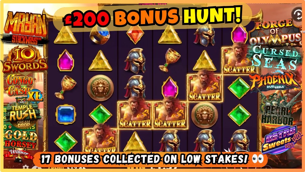 £200 ONLINE SLOTS BONUS HUNT!🎰 A MASSIVE 17 BONUSES COLLECTED!💥 A ...