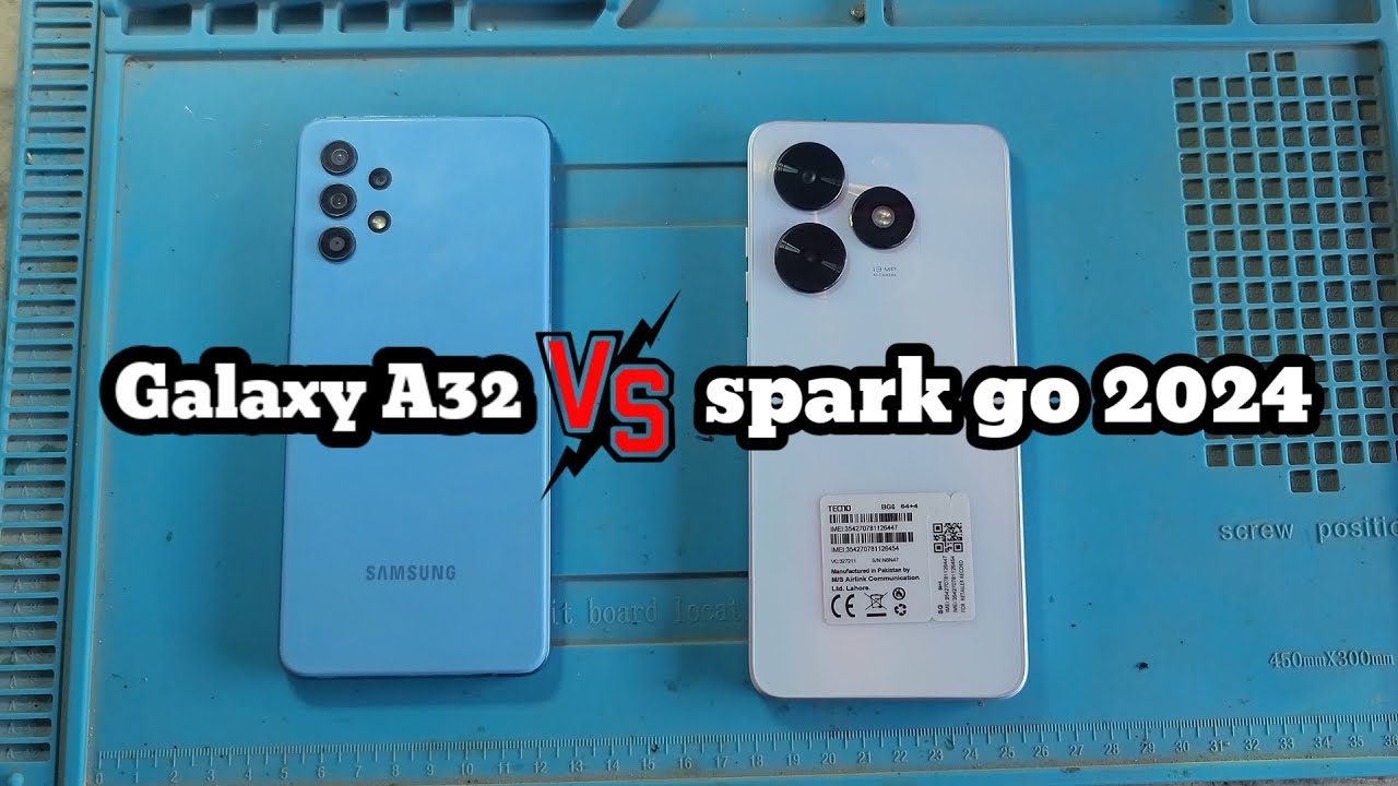 spark go 2024 vs Galaxy A32 - YouTube
