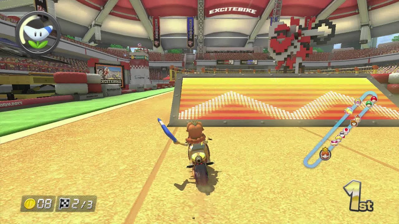 Mario Kart 8 DLC: Excitebike 1080p - YouTube
