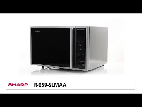 Sharp R959SLMAA Combination Microwave, 40 Litre, 900 Watt, Silver - YouTube