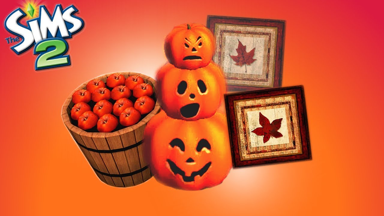 The Sims 2 CC Shopping - Autumn Themed Objects! 🍎🍂🍁 - YouTube