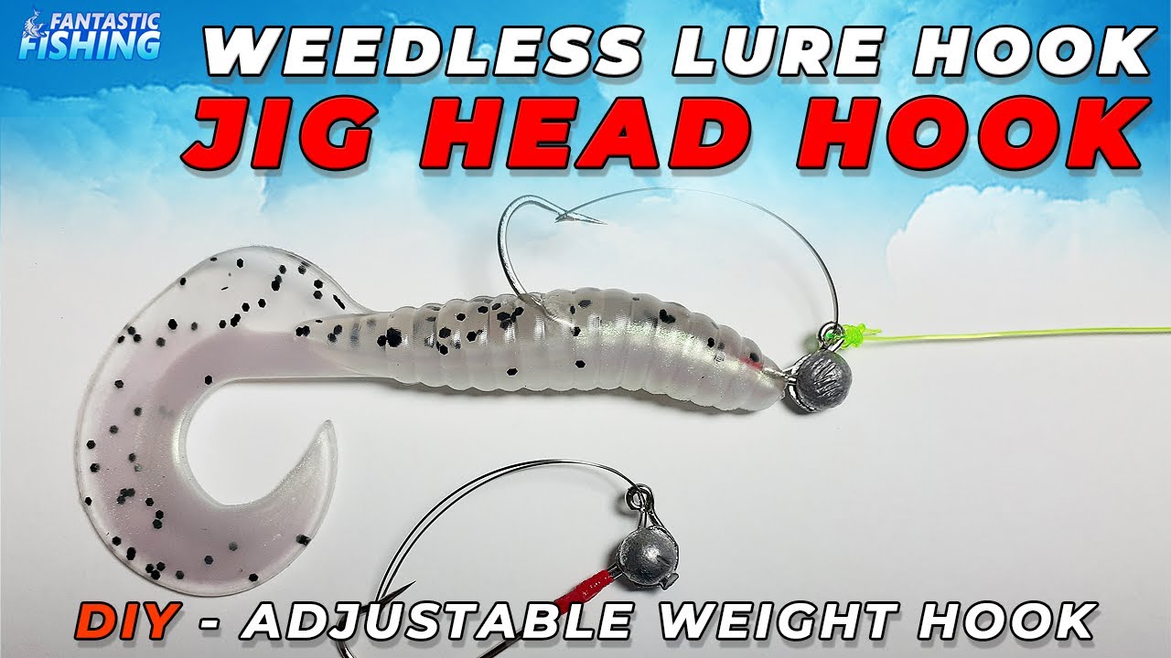 Best Fishing Tips - How To Make Adjustable Weedless Jig Head Hook With ...