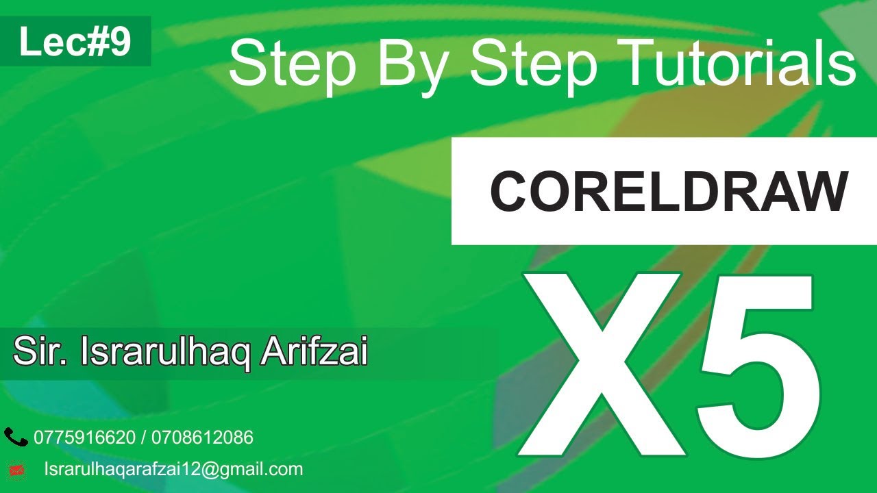 CorelDraw X5 Tutorial Part - 9 #coreldraw #coreldrawtutorial # ...