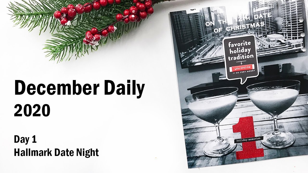 December Daily 2020 | Day 1 | Process Video - YouTube
