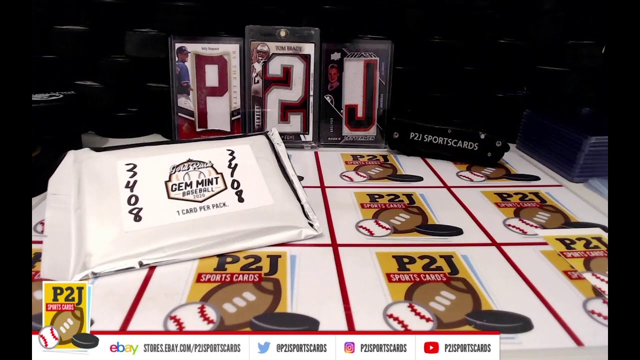 Break #3408 2020 Gold Rush Gem Mint Baseball Card Box Break #mlb P2J ...