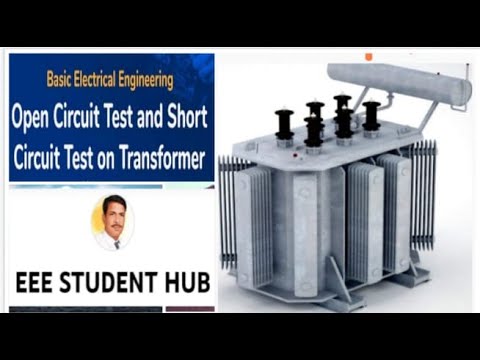 OC AND SC TEST OF SINGLE PHASE TRANSFORMER - YouTube