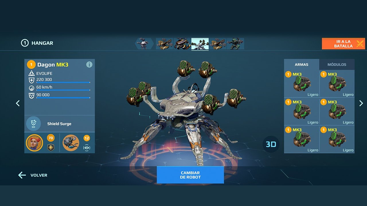 DAGON with 6x SINISTER CLAW and Pilot trixie hope | War Robots Gameplay ...