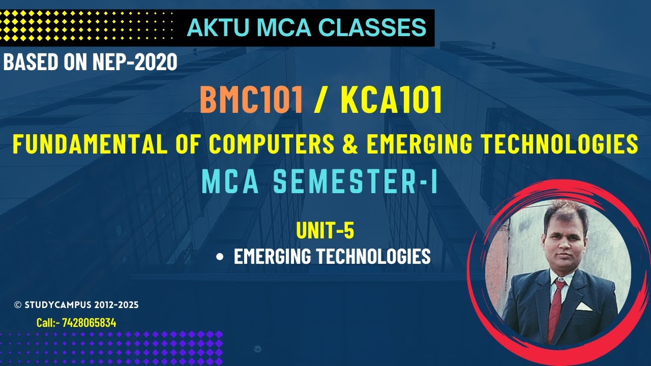 BMC 101 / KCA 101 fundamental of computers & emerging technologies | Unit-5 - YouTube
