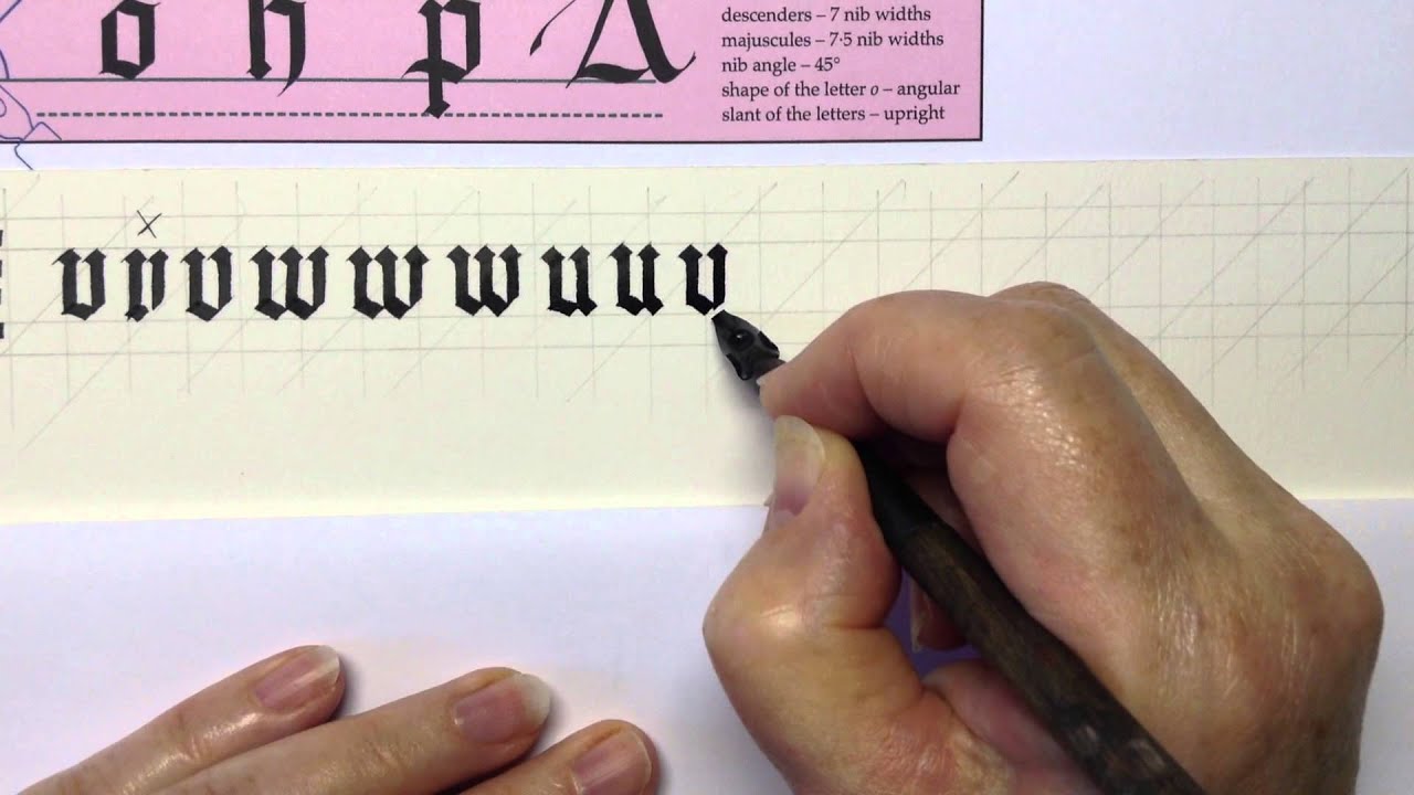 Gothic Book Script/Black Letter 5 - YouTube