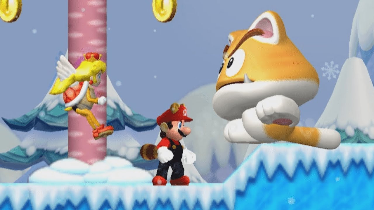 New Super Mario Raccon Tanooki #8 Walkthrough 100% - YouTube